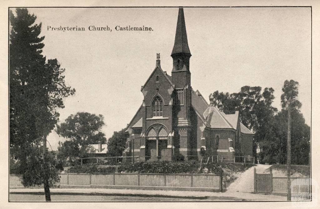 Presbyterian Church, Castlemaine, 1915 | Victorian Places Presbyterian Church, Castlemaine, 1915 | Victorian Places